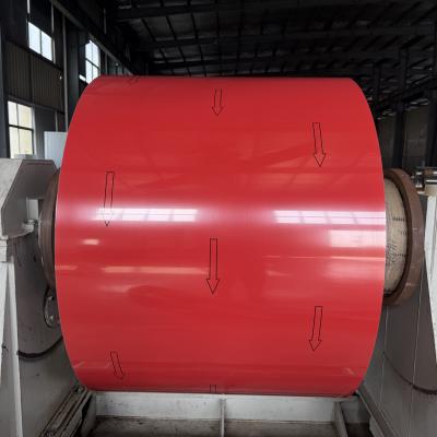 China Revestimiento en PE de 0,5 mm de espesor bobina de aluminio prepintada utilizada para formar láminas de techado for sale