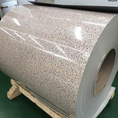 Cina Legatura 3105 Marmo Disegnato Modello Rivestimento di bobina di alluminio 26Ga X 48Inch Pre-dipinto foglio di alluminio per facciate di costruzione in vendita