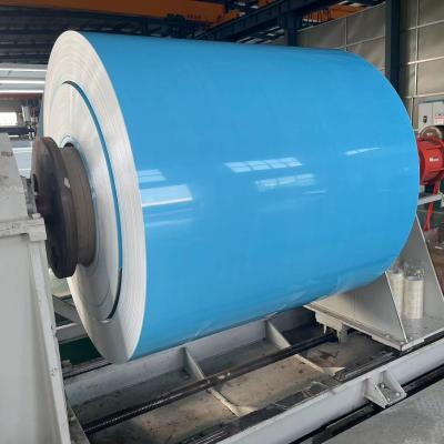 China Alloy 1060 0.3mm Composite Prepainted Aluminium Coil for Retail Display Backdrops for sale