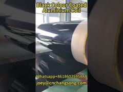 Coil d'aluminium recouvert de couleur prépeint noir de 0,6 mm pour bande transporteuse de ligne de débit