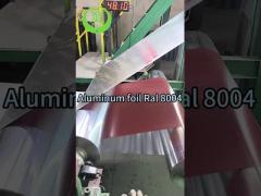 AA1050 1060 1100 farbige Aluminiumfolie Abmessung 0,11mm verwendet in Dachsystem