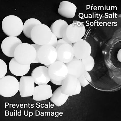 China 1CM Water Softener Salt Pellets Crystals Ion Exchange System Compatible for sale