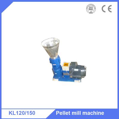 China KL150 wheat straw feed pellet making machine with Diesel motor for sale