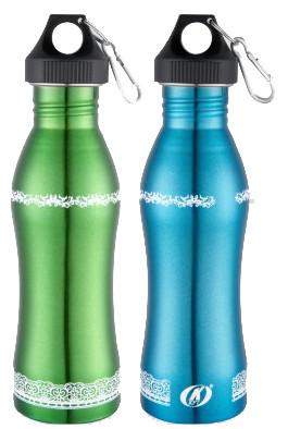 China Wide Mouth 25oz, 750mL curve Stainless Steel Sports Water Bottle - BPA Free bottle for sale