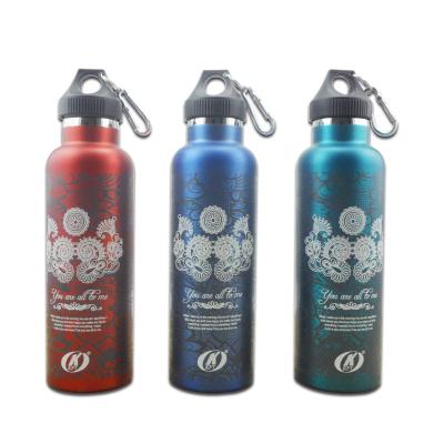 China 750ml wide mouth double wall stainless steel water bottle/insulated water bottle for sale