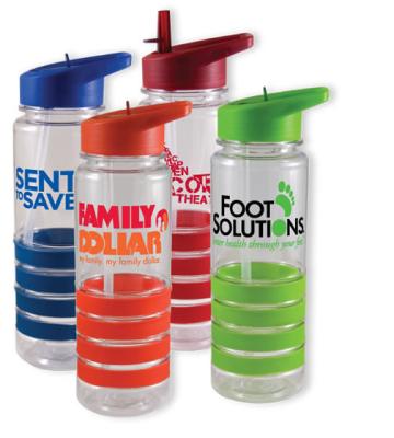 China 800ml sports water bottle with Matching Rubber Grip for sale