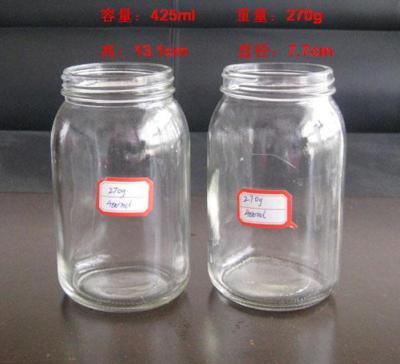 China 425ml glass jars for sale