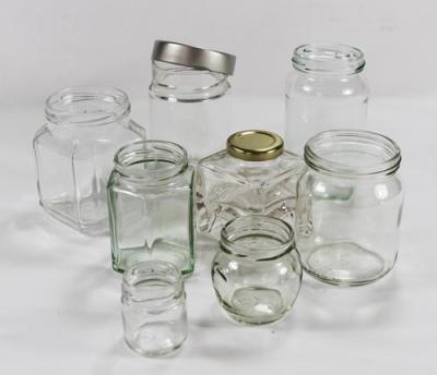 China High quality clear hexagonal glass jars for sale