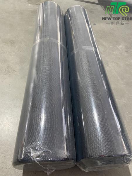 Prenda impermeable sida la base acústica negra del Underlayment del suelo del vinilo del modelo de la galleta del piso de flotación