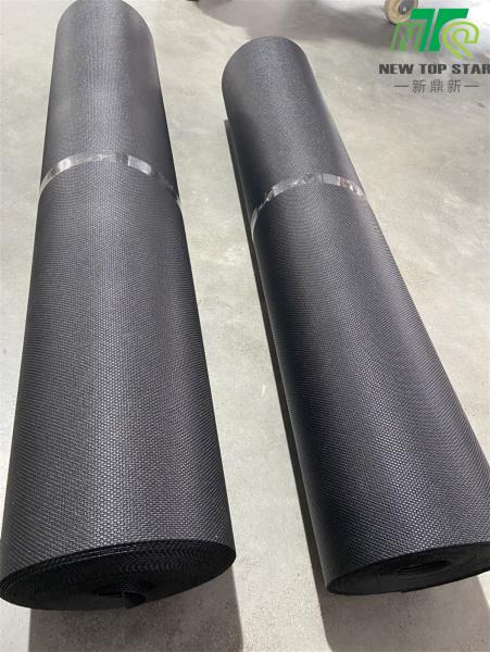 Prenda impermeable sida la base acústica negra del Underlayment del suelo del vinilo del modelo de la galleta del piso de flotación