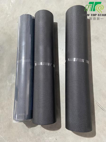 Prenda impermeable sida la base acústica negra del Underlayment del suelo del vinilo del modelo de la galleta del piso de flotación