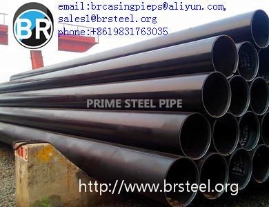 China LSAW welded pipe,stainless steel pipe welded machine,spiral welded steel pipe,API 5L anti-rust black painting  lsaw pipe for sale
