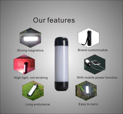 China Black Middle Rechargeable Powerbank Magnet Machine Hurricane Earthquake Emergency Outdoor Gear Hunting Camping Light CE for sale