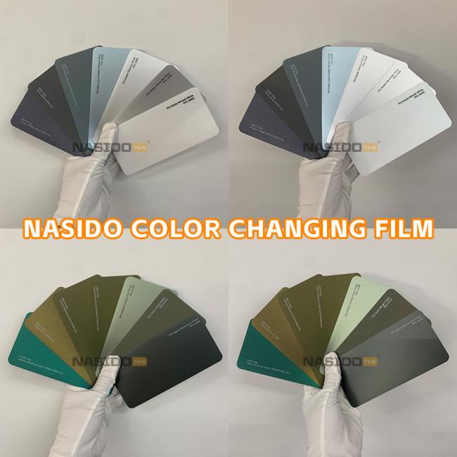 NASIDO Blue-Green TPU Film showing color and texture