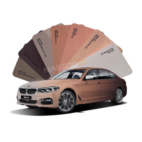 Quality UV Protection Ppf Color Wrap Pink Color 7.5 Mil  Thickness Scratch Resistance for sale