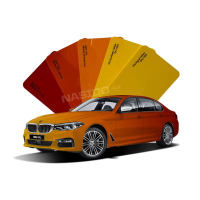 China NASIDO Colored Ppf Wrap TPU Brown Orange Color For Car Body Color Change Ppf Wrap for sale
