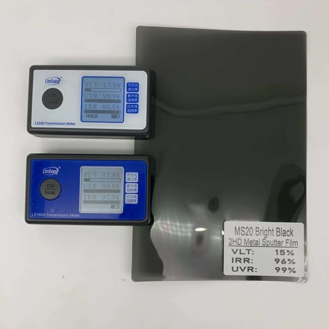 NASIDO MS20 Silver Metalized Window Tint close-up detail