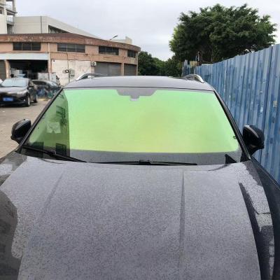 China NASIDO Chameleon Windscreen Tint IRR 97% Removable Gold Chameleon Window Tint 2mil for sale