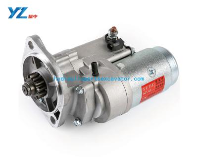 China PC40 PC50 Excavator Starter Motor 2.0KW 13T 4D84 128000-2070 for sale