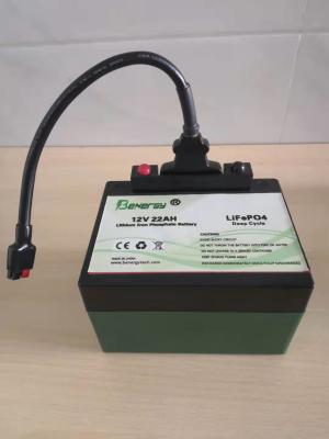 China Bateria recarregável 12V 22Ah LiFePo4 para carrinho de golfe elétrico à venda