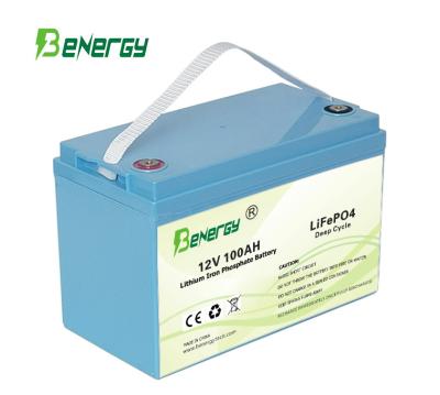 Cina LiFePo4 12V 100AH batterie sostituire piombo acido batteria veicolo elettrico in vendita