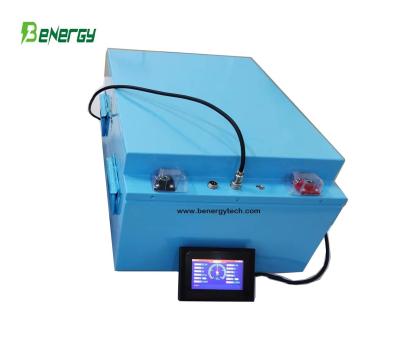 China 51.2V 48V Bateria de ferro de lítio 100AH 200AH 230Ah Para carros de golfe veículos utilitários LSVs e AGVs à venda