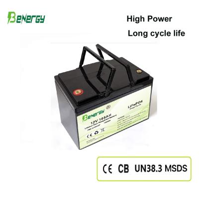 China OEM 12V 105Ah LiFePO4 Battery with Heating Pad - Deep Cycle for RV, Solar, Marine | 5000+ Cycles, Operates at -20°C for sale
