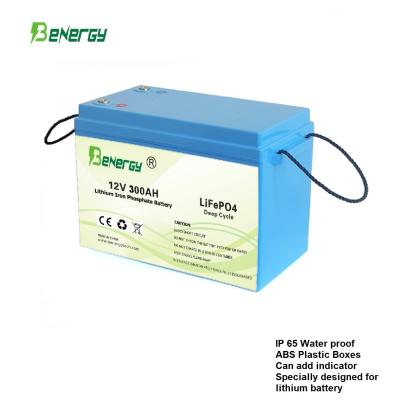 China 12V 300AH LiFePO4 Deep Cycle Battery with IP65 Protection and Bluetooth Function for Solar Systems & Boats for sale