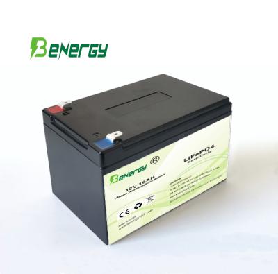 China 12V 10Ah LiFePO4 Battery Pack - Long Life Rechargeable Battery with IP65 Waterproof for Kids Ride-On Car and UPS for sale