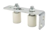 China 40MM Automatic Sliding Gate Guide Roller Bracket Kit With Nylon Roller for sale