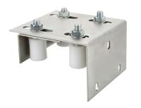 China 40MM Automatic Sliding Gate Guide Roller Bracket Kit With Nylon Roller for sale