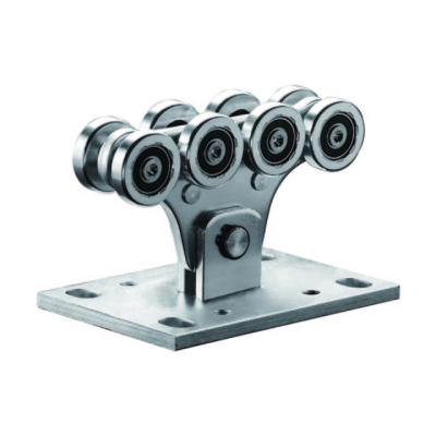 Cina Piccole 8 ruote galvanizzate d'argento d'acciaio dei carrelli per la ruota a mensola del portone del sistema di automazione del portone di scivolamento in vendita