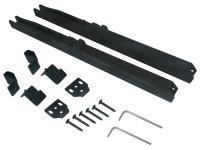 China Mechanism Top Mount  Soft Close Double Barn Door Hardware System Spring Damper Buffer for sale