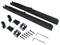 China Mechanism Top Mount  Soft Close Double Barn Door Hardware System Spring Damper Buffer for sale