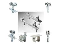 China galvanized sliding door roller with 2 wheels for sale
