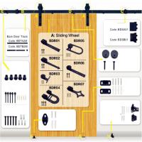 China Top Mount Sliding Door Hardware Track Rollers Interior for sale