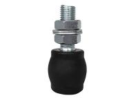 China 30mm Sliding Gate Guide Rollers Rolling Nylon Cantilever Gate Rollers Hardware With Bracket for sale