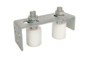 China Fixing Sliding Gate Bracket Kit 30x40 Nylon Guide Roller for sale
