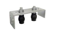 China Fixing Sliding Gate Bracket Kit 30x40 Nylon Guide Roller for sale
