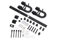 China electrophoresis black barn door hardware for sale