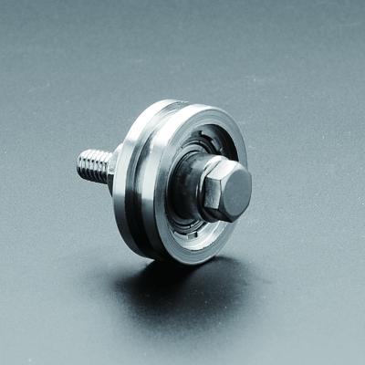 Cina Doppia ruota del portone di scivolamento dei cuscinetti con Bolt e la scanalatura di Y in vendita