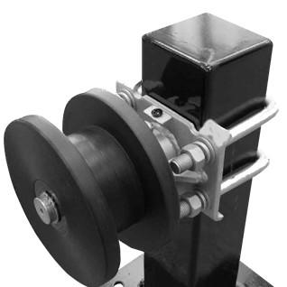 Cina Tondo e quadro galvanizzati a 4 pollici di nylon di Rod Black Roller in vendita