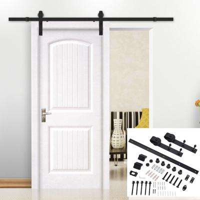 China Matte Black Steel Sliding Barn-Opgezette de Muur van de Deurhardware Te koop