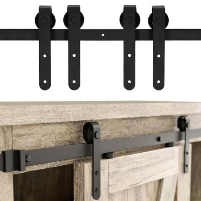 Cina gancio di forma di 5Ft Mini Single Barn Door Hardware Kit Classic Strap J in vendita