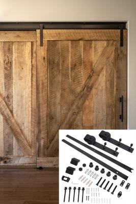 Cina Corredo nero del rullo della pista dell'hardware della porta di Matte Classic Design Single Barn in vendita