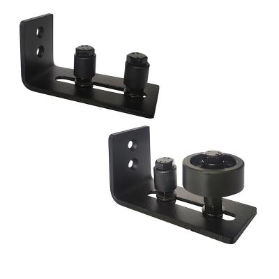 Cina Guida del pavimento di Matte Black Interior Barn Door con opzione installata 8 in vendita