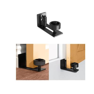 Cina Guida del pavimento di Matte Black Interior Barn Door con opzione installata 8 in vendita