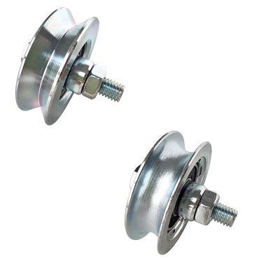 Cina 4 pollici di scivolamento del portone di scanalatura della ruota V con Axle Bolt And Nut in vendita