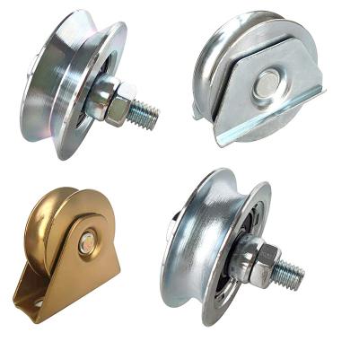 Cina 4 pollici di scivolamento del portone di scanalatura della ruota V con Axle Bolt And Nut in vendita