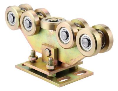 Cina La ruota a mensola resistente 68mm del portone zinca il giallo bianco dello zinco in vendita